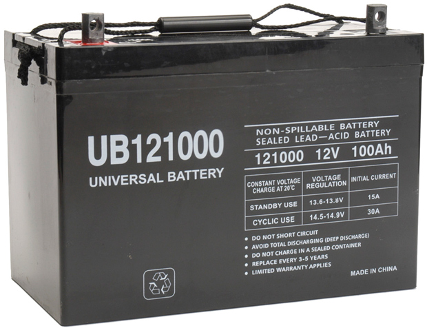 UPG Sealed Lead Acid AGM: UB121000, 100 AH, 12V